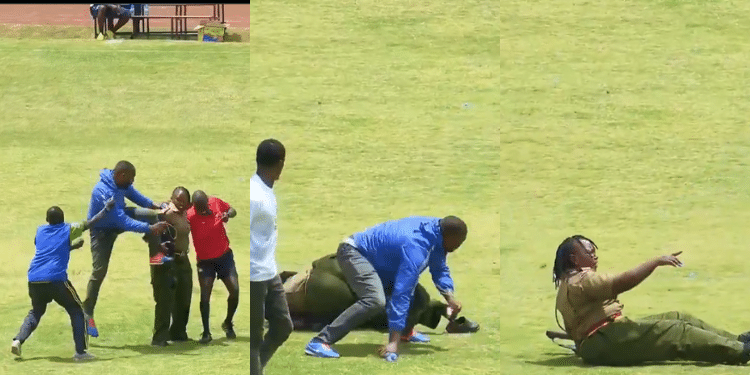 Uproar After Football Fan Shoves Female Police Officer to the Ground