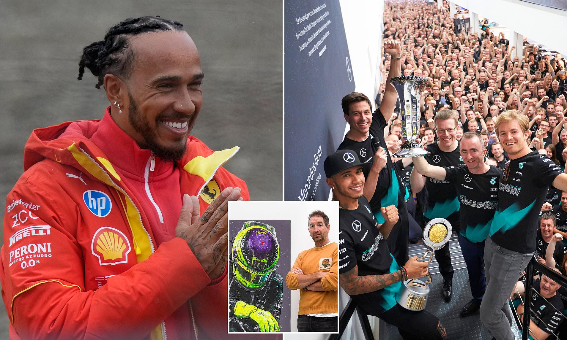 Lewis Hamilton splashes out on gift for 3,000 ex-Mercedes colleagues ...