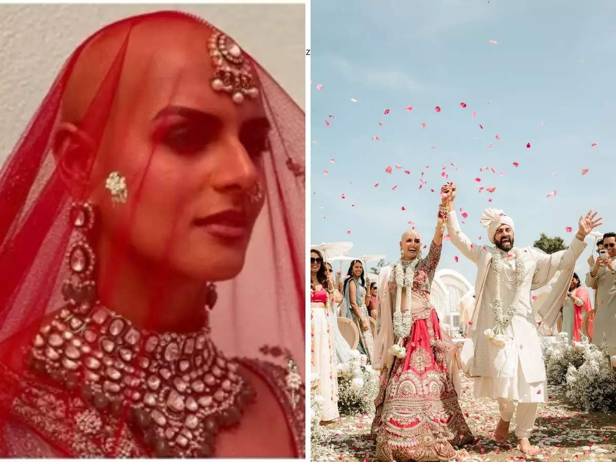 Bald Is Beautiful: NRI bride shows off bald head on wedding day ...