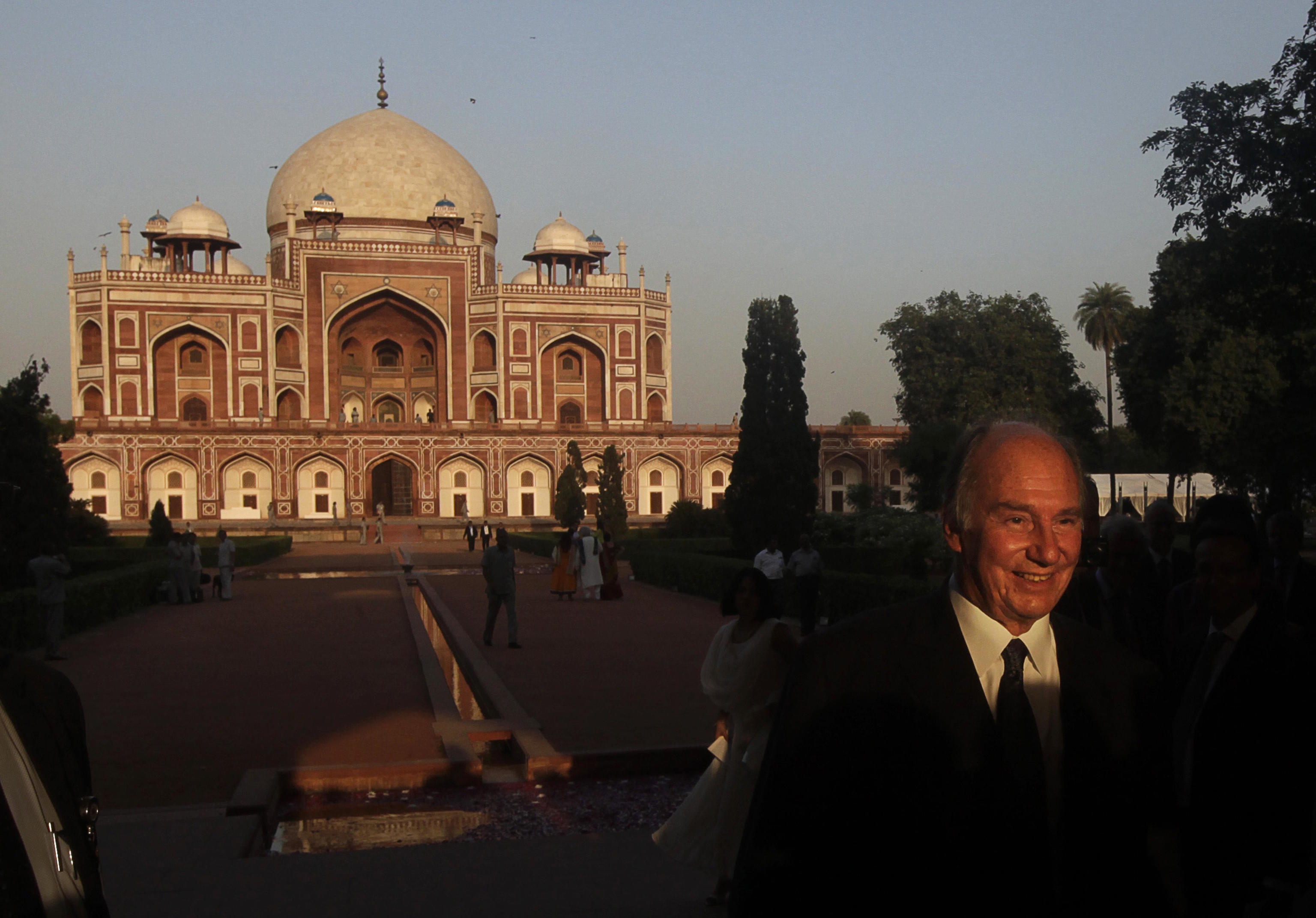 The Aga Khan, spiritual leader of Ismaili Muslims and a philanthropist ...