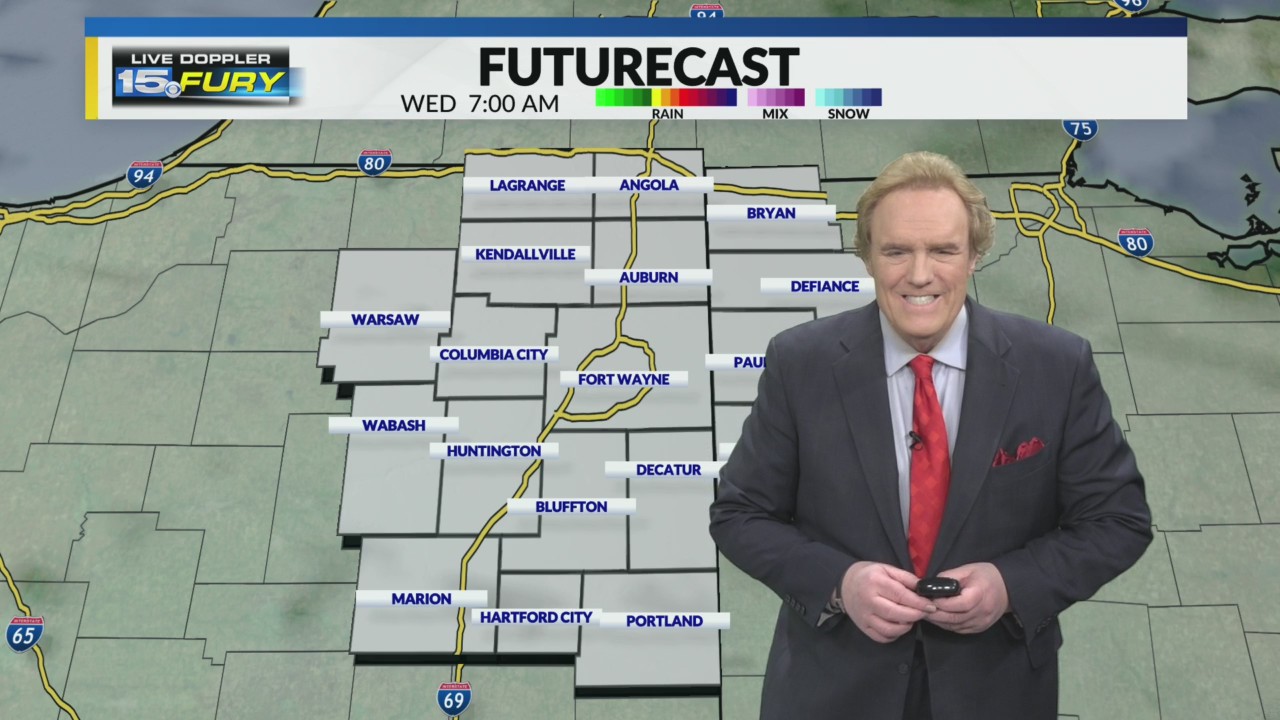 Freezing drizzle and rain begins this evening