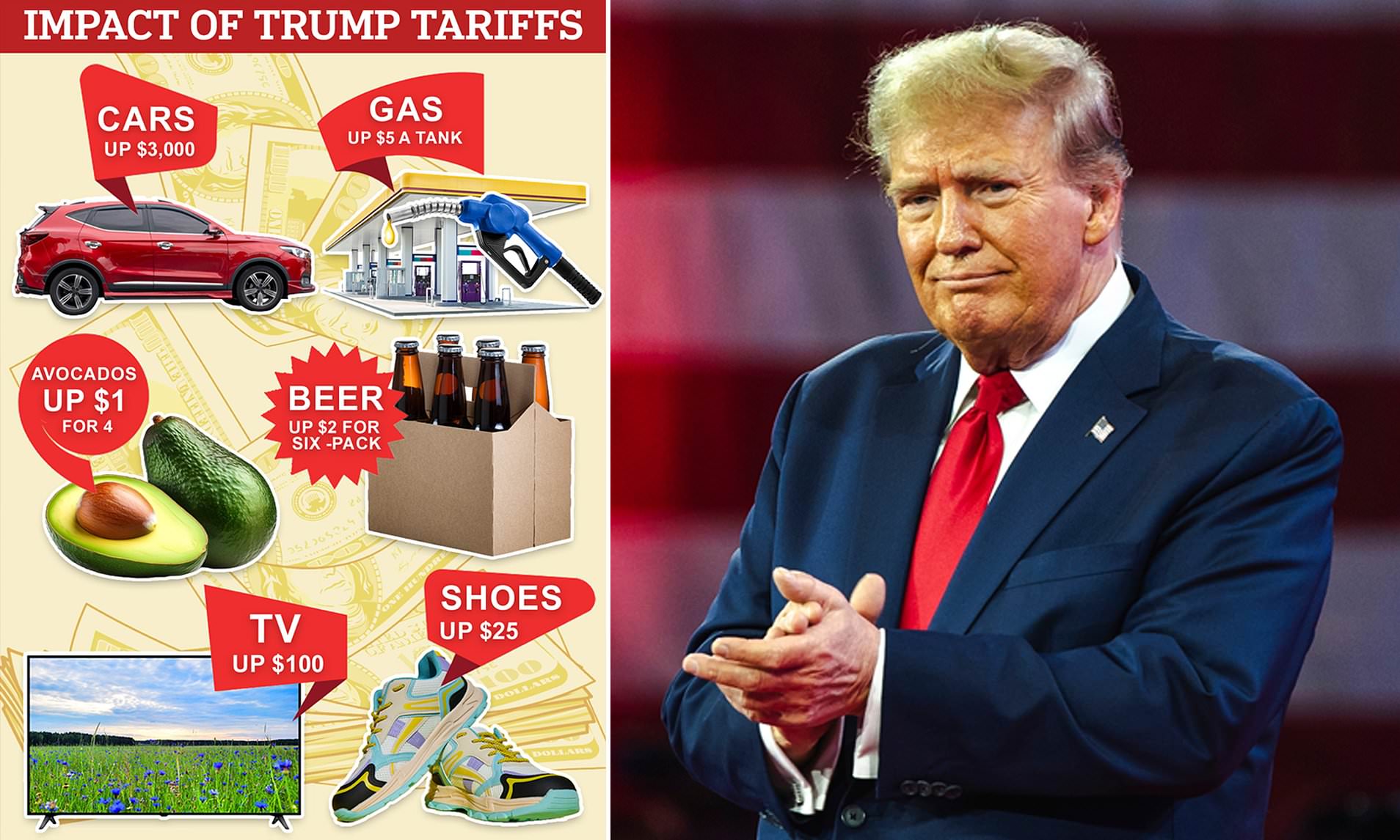 Trump tariffs will spark price rises on astonishing array of products