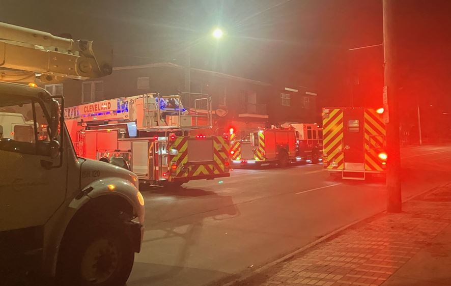 Fire causes $100K in damages to Cleveland home