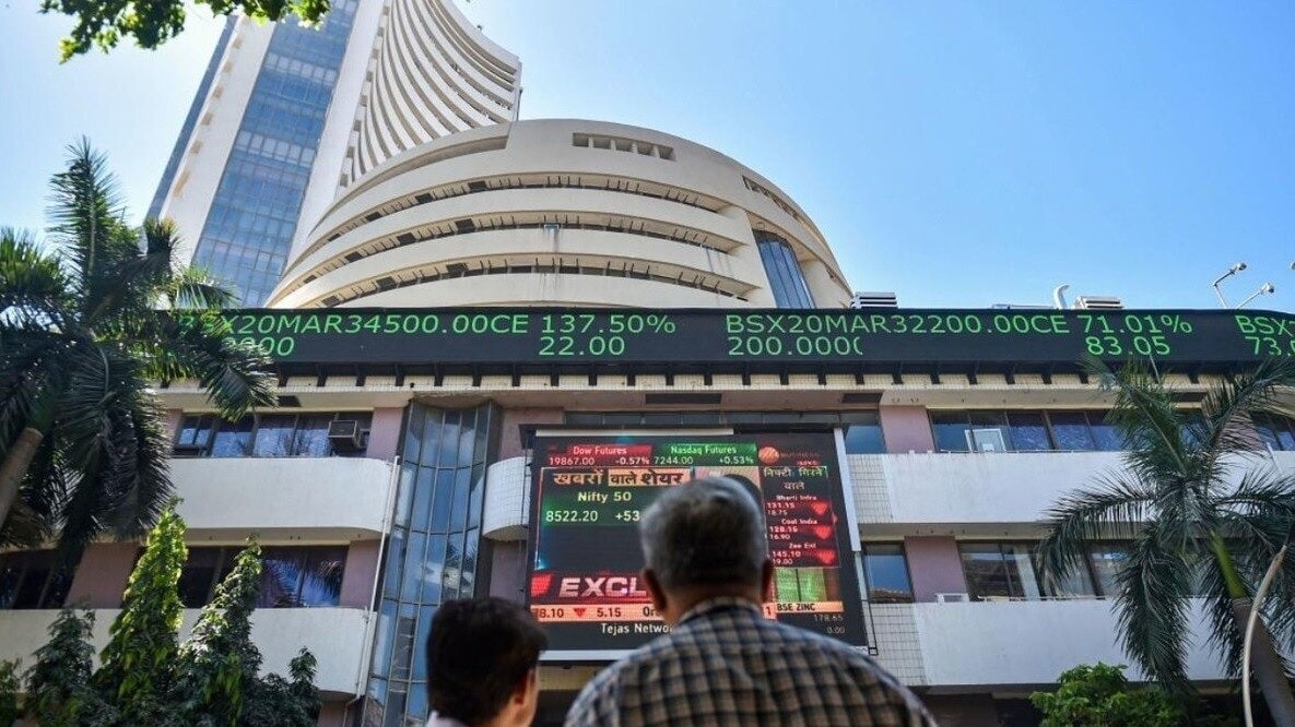 Sensex, Nifty end lower as consumer stocks weigh; rupee drops