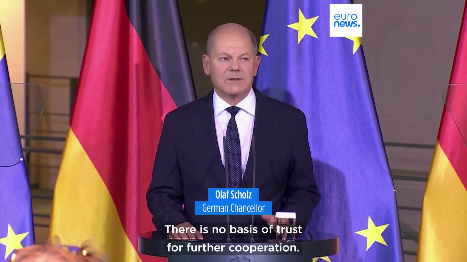 German coalition government collapses as Scholz fires his finance minister