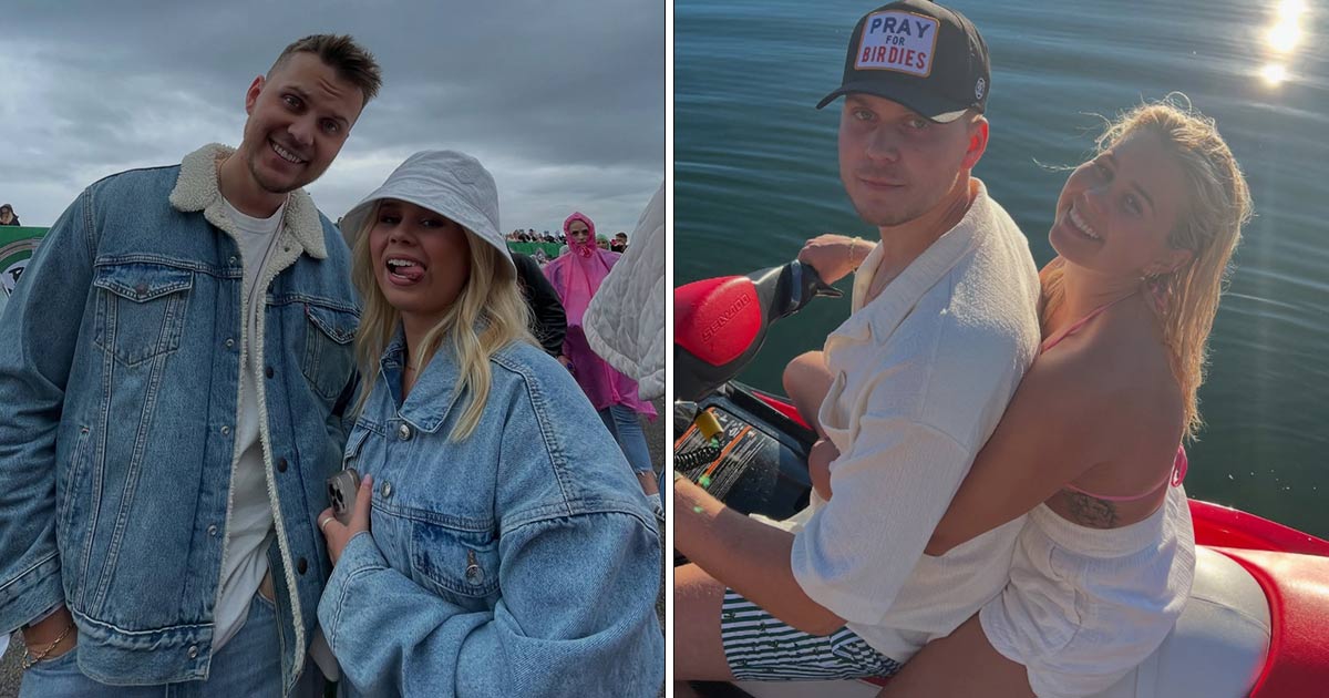 Lisa Ajax visar upp lyckan med kärleken Max Huss