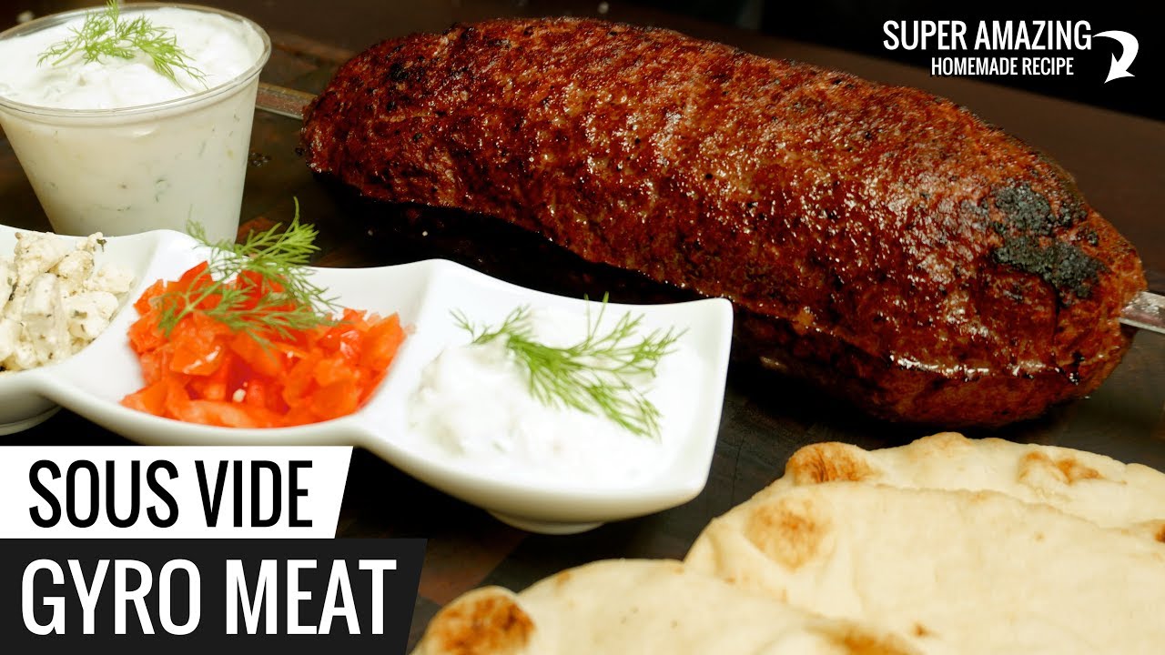 Sous Vide GYRO MEAT - Homemade Gyro Meat Recipe & Tzatziki Sauce