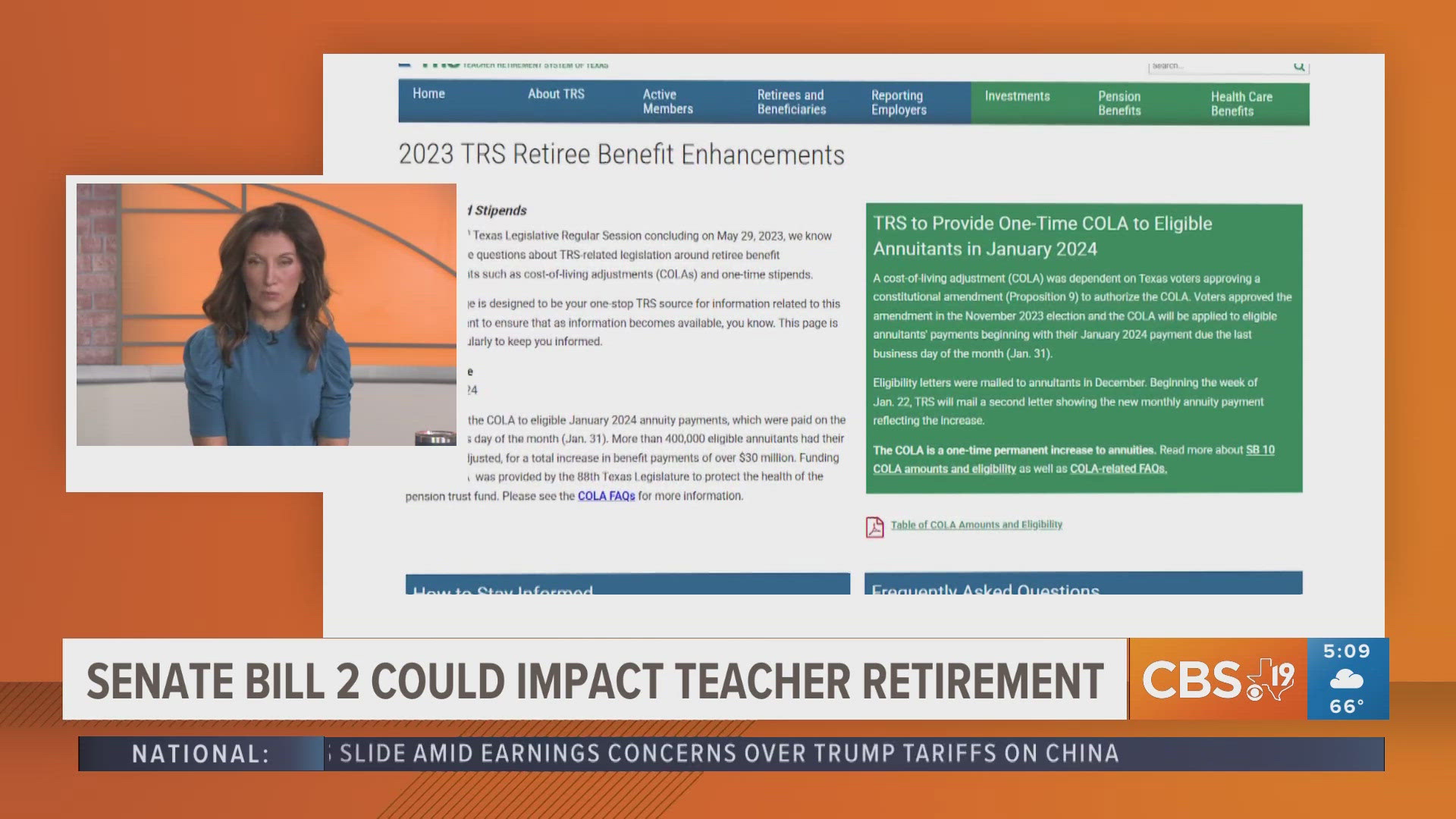 Senate Bill 2 could impact Texas teacher retirement