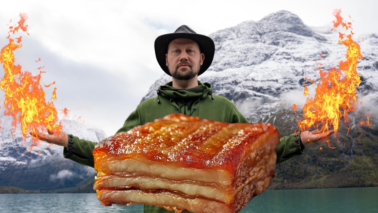 The ONLY Way to Get Ultra-Crispy Pork Belly – Caveman Style! 🔥🥓