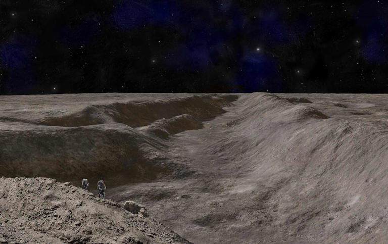 How an Asteroid Hit the Moon and Made Two 'Grand Canyons'