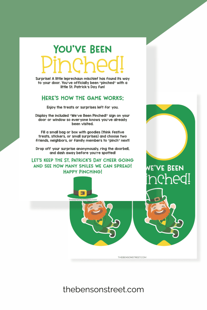 You've Been Pinched Free Printable with Ideas and Tags