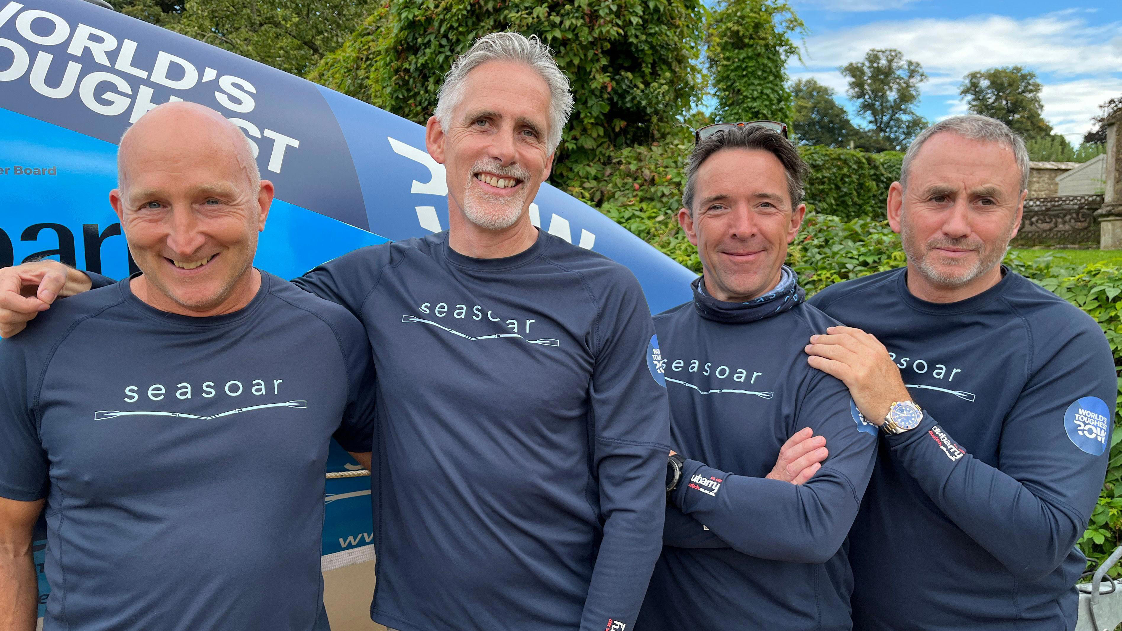 Rowers complete 'terrifying' challenge across Atlantic Rowers complete 'terrifying' challenge across Atlantic