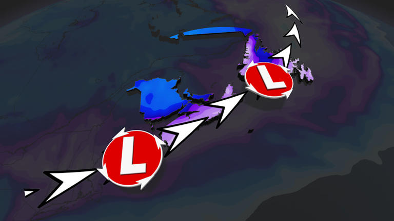Back-to-back stormy, wintry systems take aim at Atlantic Canada