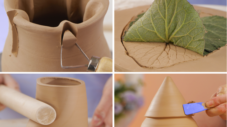 Mesmerizing clay pottery ideas on a pottery wheel: carving, modeling ...