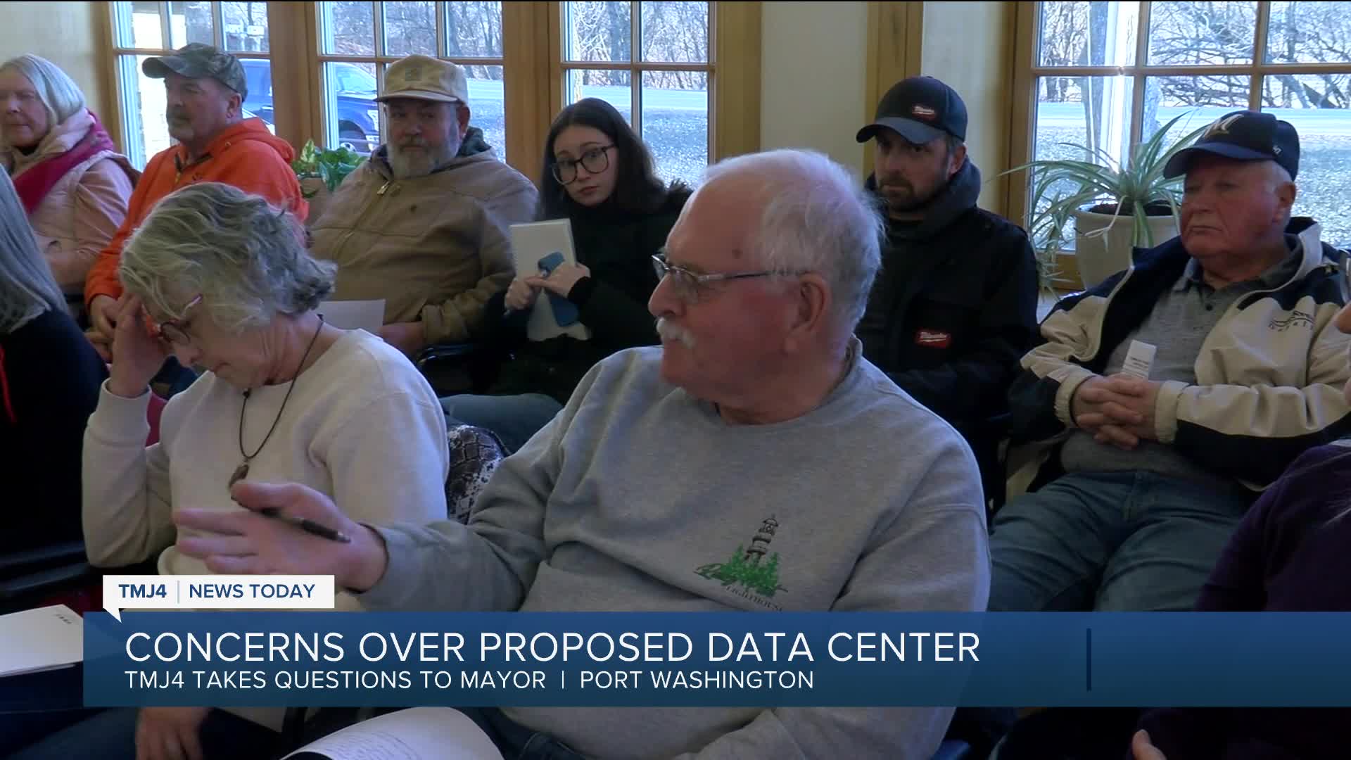 TMJ4 takes questions to mayor over proposed Port Washington data center