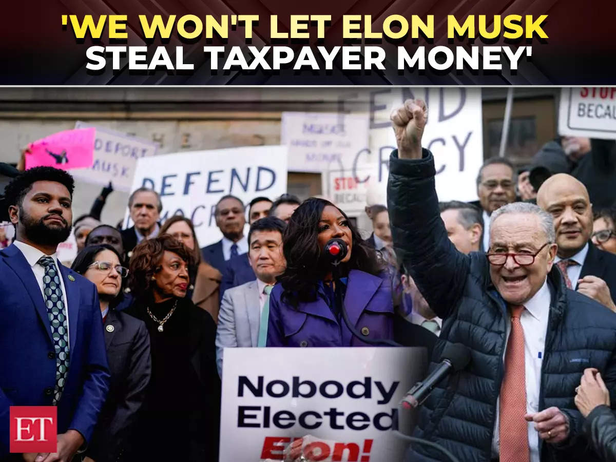 'Hostile takeover': US lawmakers erupt in anger at anti-Musk rally over ...