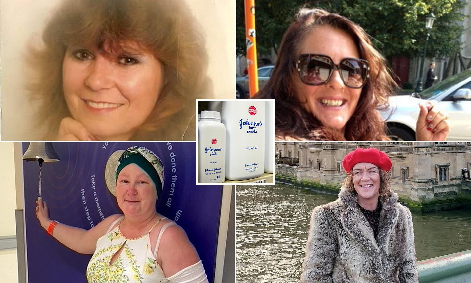 Pictured: Faces of the women with deadly cancer 'caused by talc'