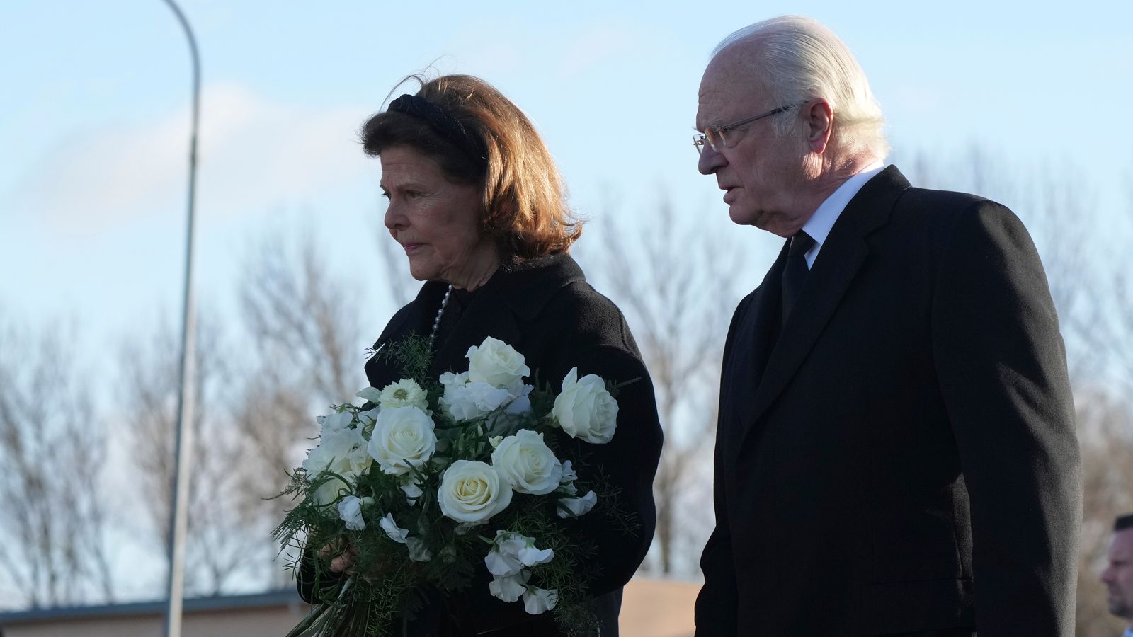 Swedish royals visit site of mass shooting
