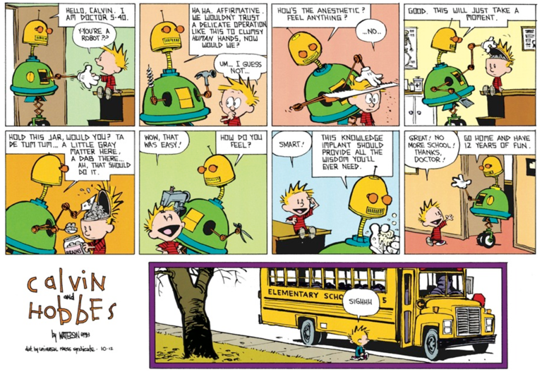 15 Best Calvin and Hobbes Comics About School, Ranked
