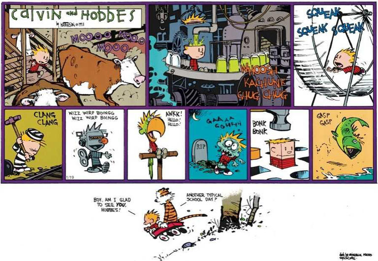 15 Best Calvin and Hobbes Comics About School, Ranked