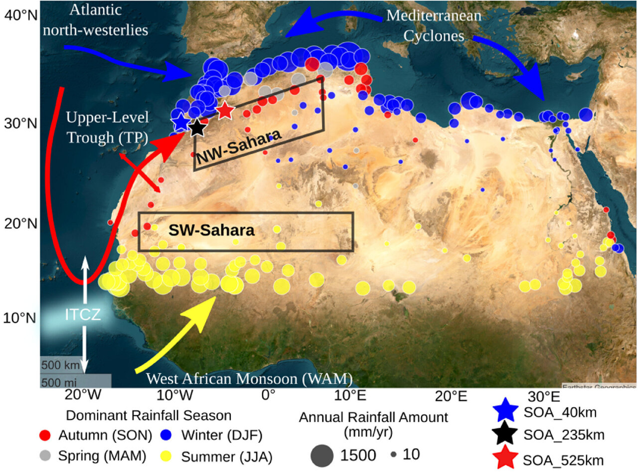 Sahara rainfall historically driven by tropical plumes not monsoons ...