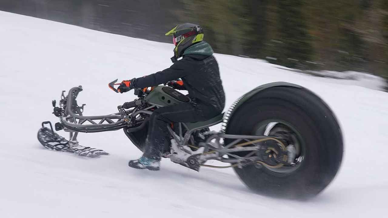 “Monster Chopper” transforms into a snow bike and impresses in off-road ...