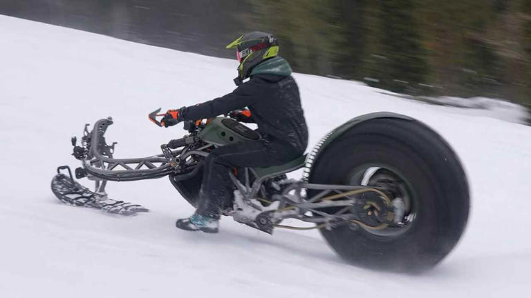 “Monster Chopper” se transforma em moto de neve e surpreende em teste ...