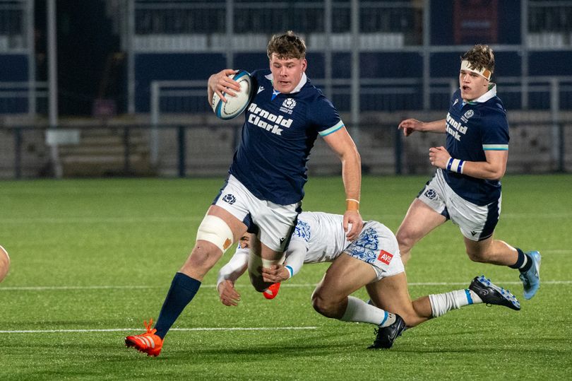 Son of Stirling County and Scotland rugby legend makes debut in U20 defeat