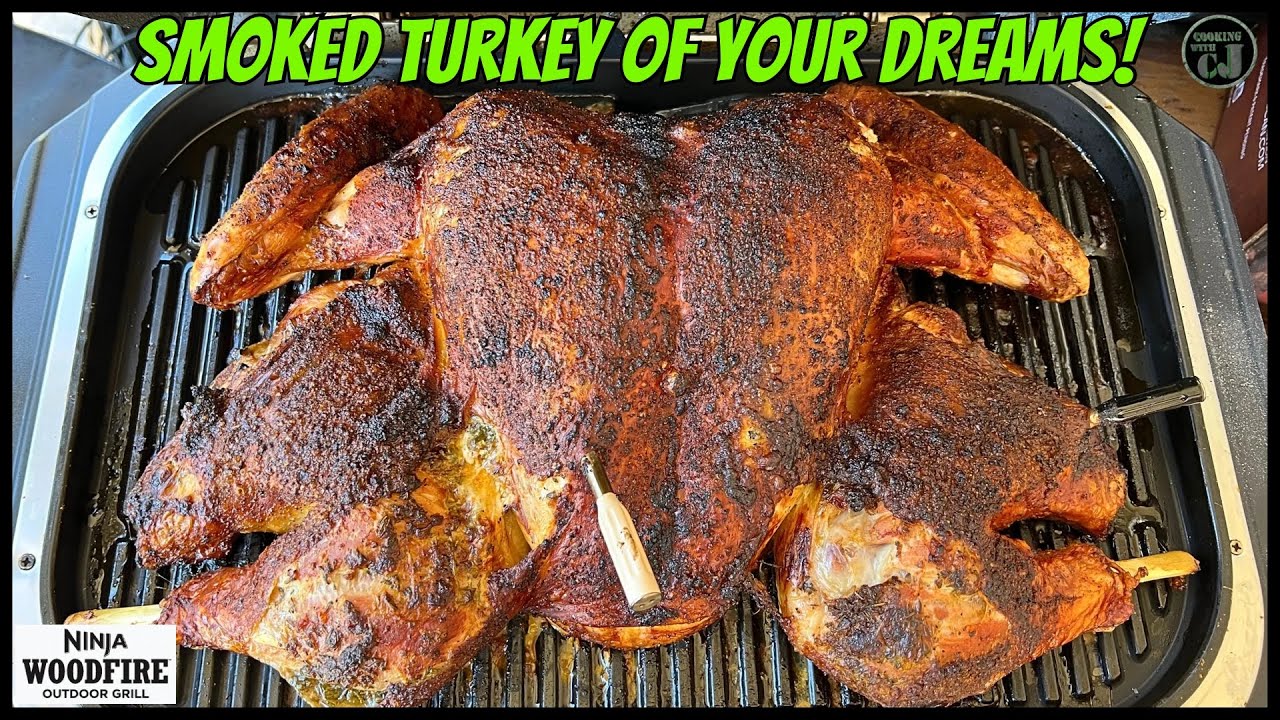 How to Smoke a Whole Turkey on the Ninja Woodfire Grill!