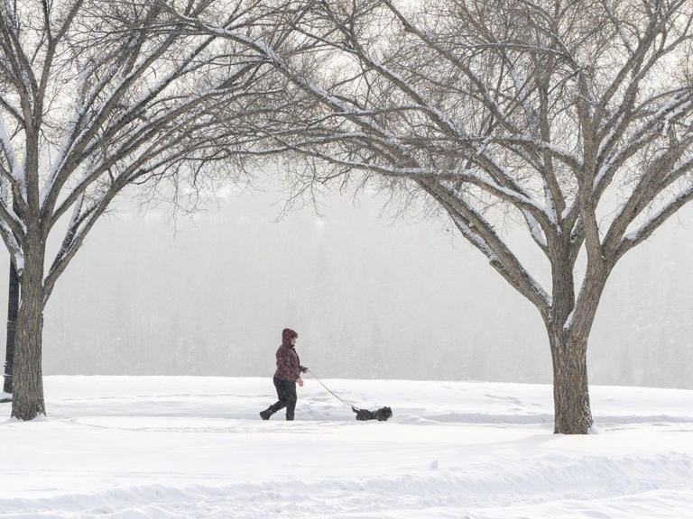 Edmonton weather: Cloudy skies foreshadow more snowfall this week