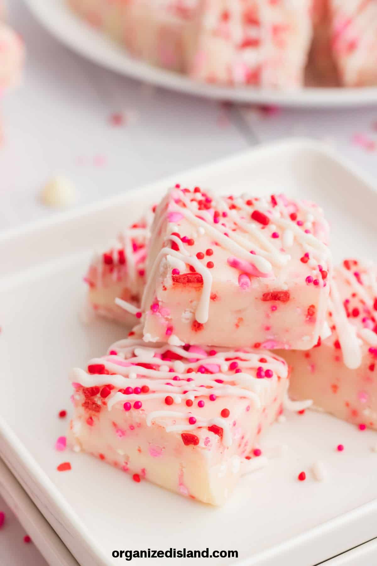 Pink Valentine's Day Fudge Recipe