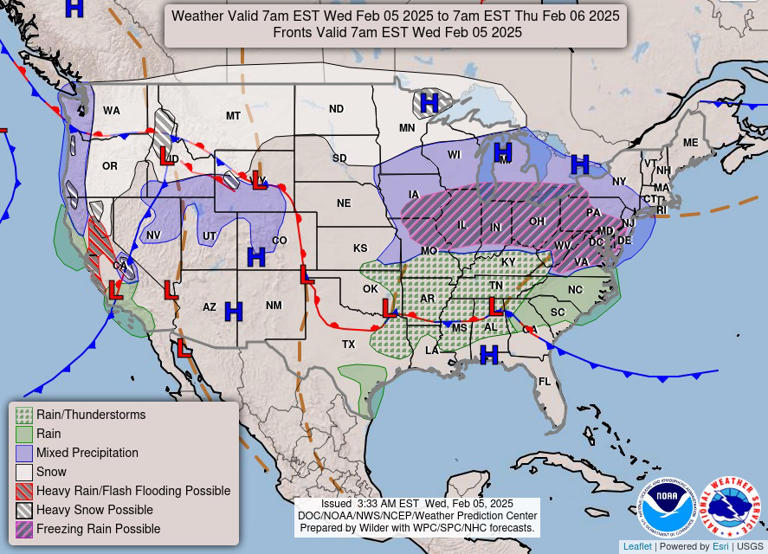 Ice Storm Forecast: Midwest and Northeast Face Dangerous Weather