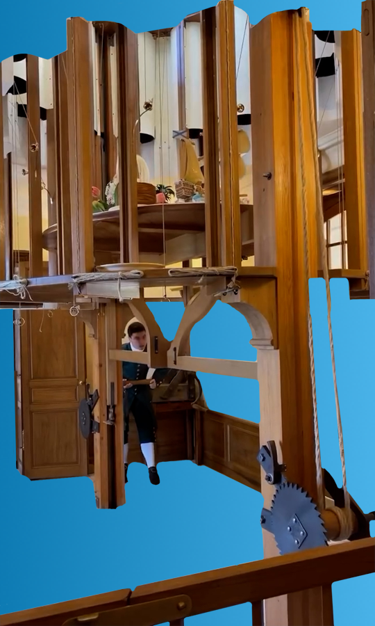 Antique Elevator Table