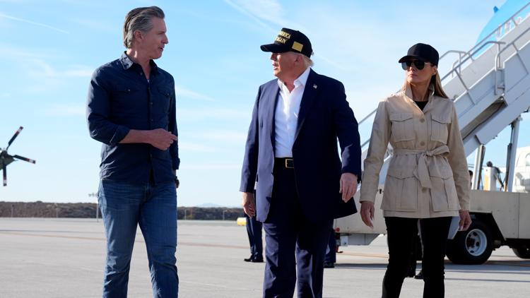 Newsom heads to Trump’s Washington seeking LA fire aid