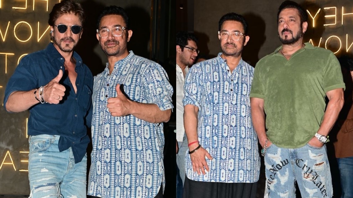 Video: SRK, Salman Khan, Aamir Khan reunite at Loveyapa screening