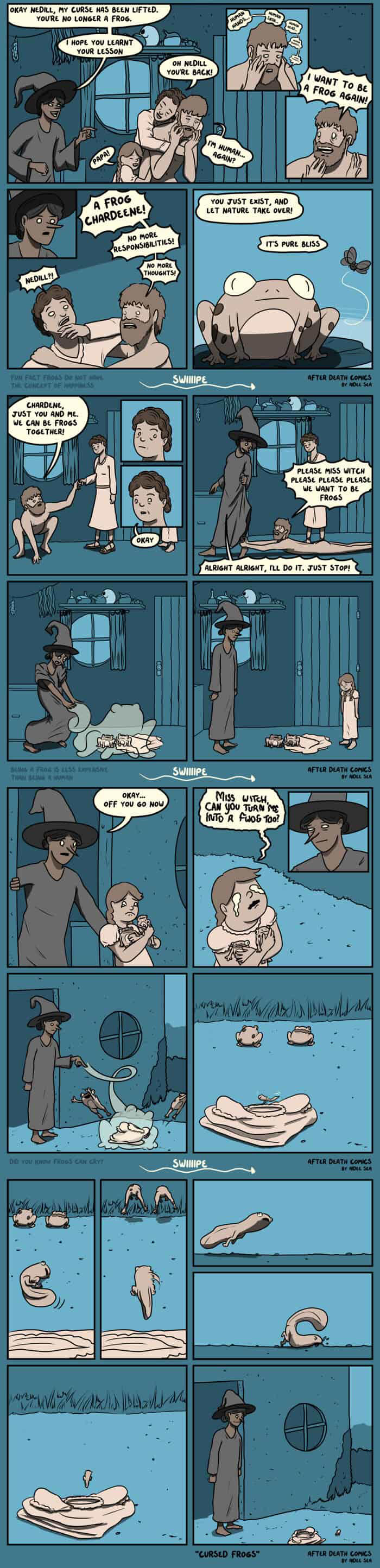 40 Dark Fantasy Cartoons From The Twisted Mind Behind After Death Comics