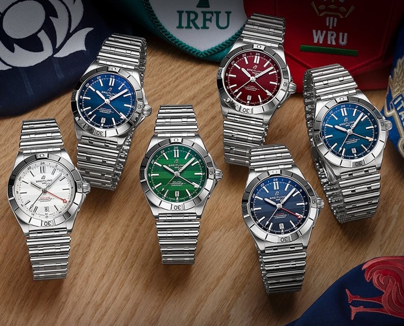 These Breitling watches pay tribute to the Six Nation rugby teams with ...