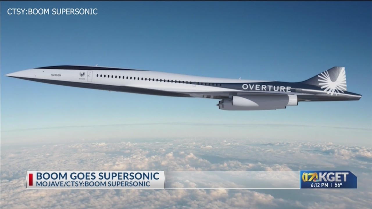 Prototype aircraft for supersonic airliner breaks sound barrier