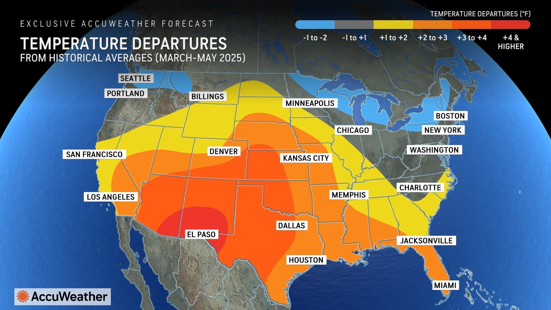 AccuWeather spring predictions for 2025