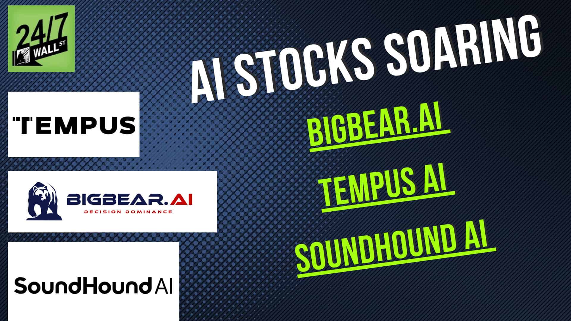 AI Stocks Soaring Today: BigBear.ai (BBAI), Tempus AI (TEM), SoundHound AI (SOUN)