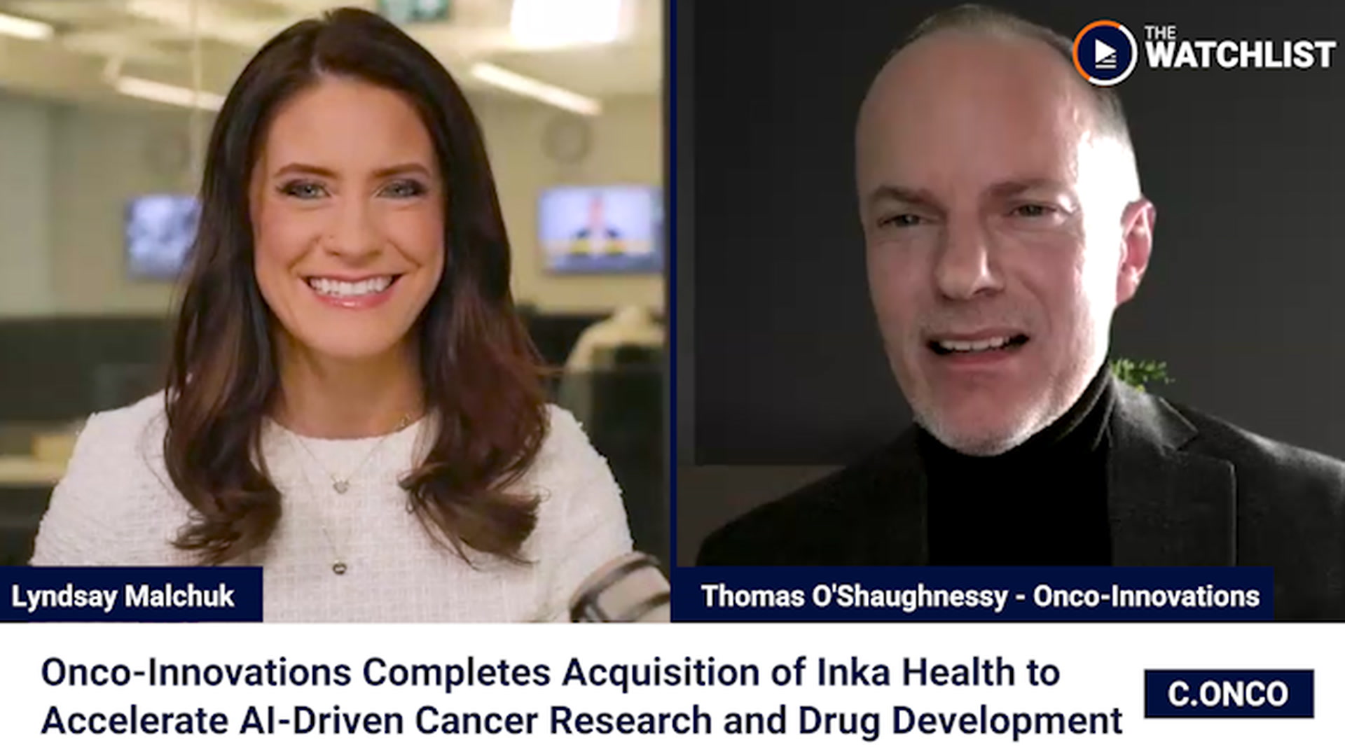 Onco-Innovations With CEO, Thomas O'Shaughnessy | February 5th, 2025