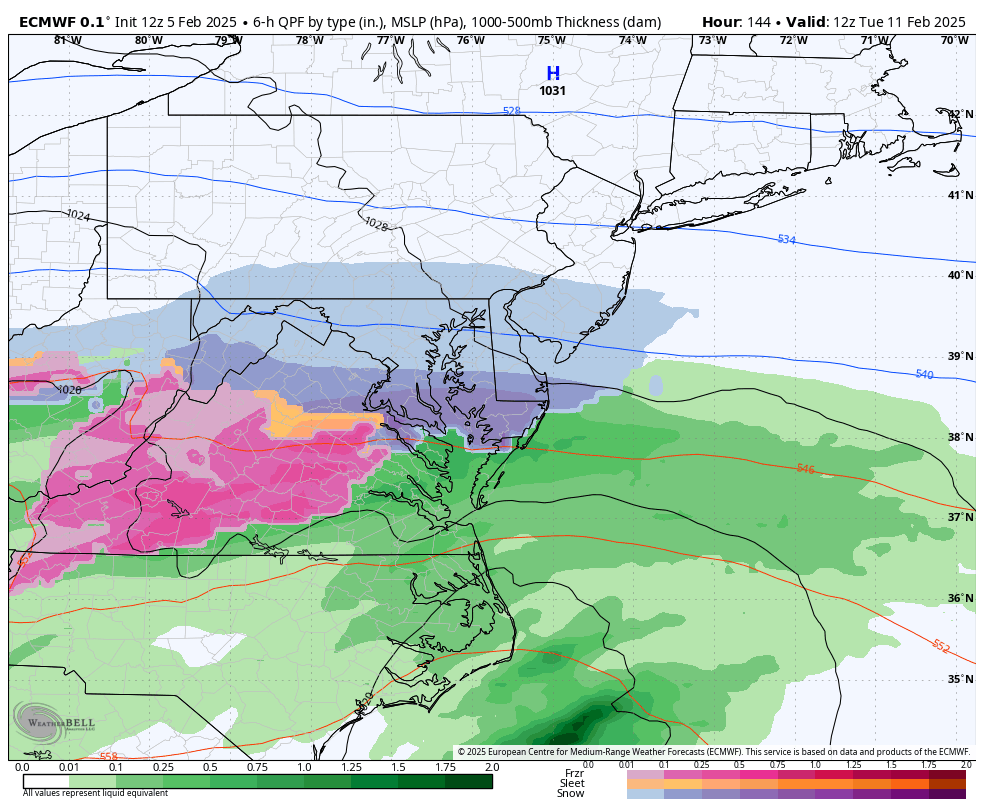 An early look at next week’s snow potential in the D.C. area