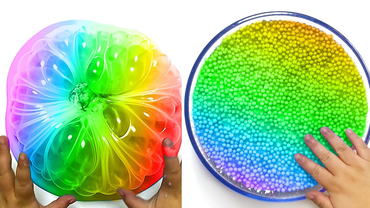 Satisfying ASMR Slime: Relax with Soothing Crinkles and Ploops