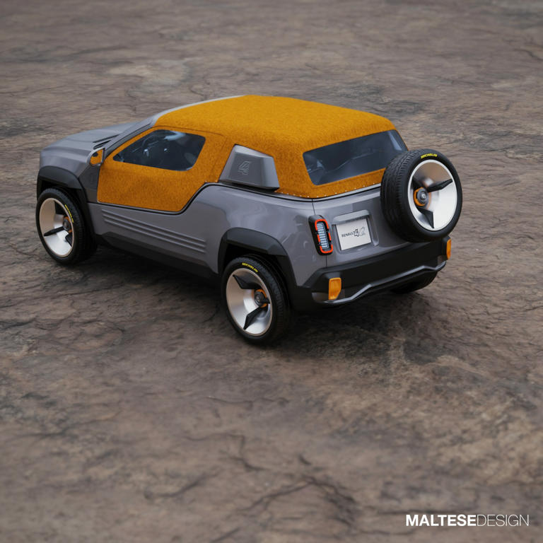 The New Renault 4 E-Tech Makes For A Chic Beach Buggy