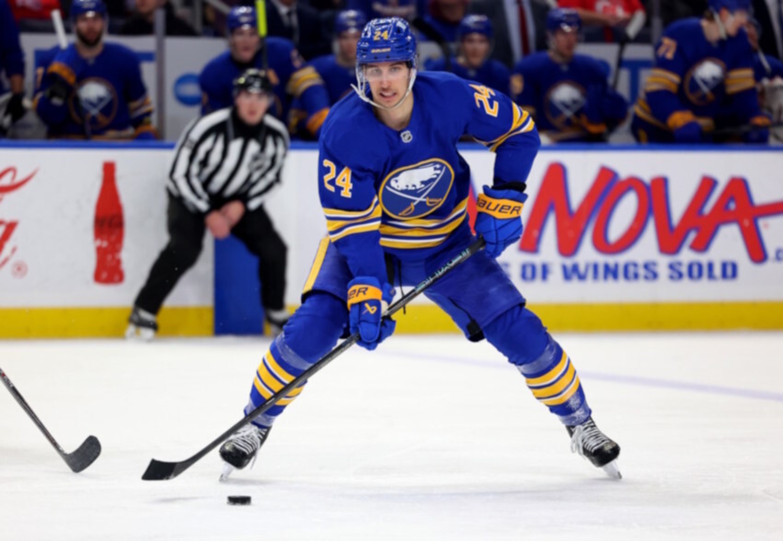 Calgary Flames remain interested in Buffalo Sabres center Dylan Cozens