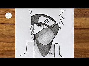 How to draw Kakashi Hatake || How to draw anime step by step || Anime ...