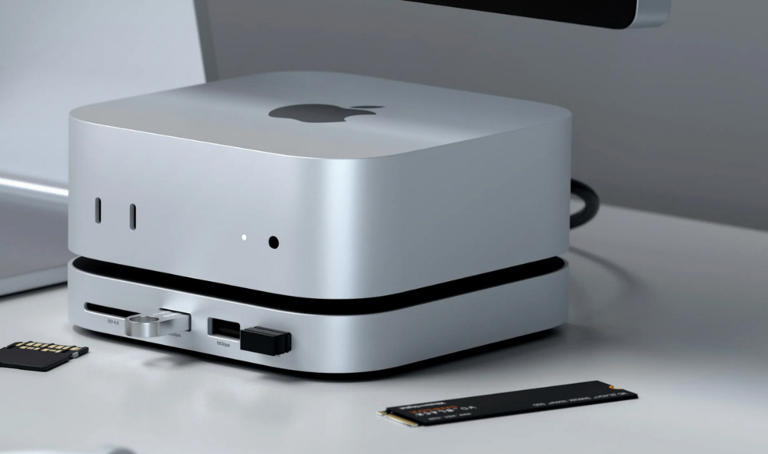 A Mac Mini M4 USB dock that matches the machine