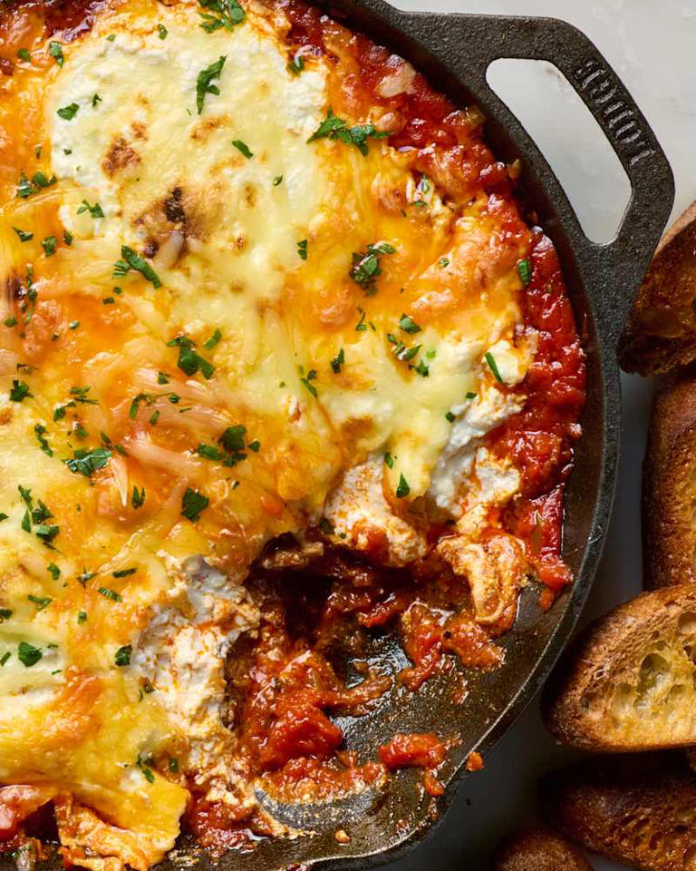 My Favorite Baked Cheesy Dip Tastes Just Like Traditional Lasagna