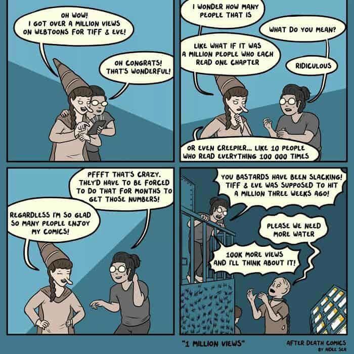 40 Dark Fantasy Cartoons From The Twisted Mind Behind After Death Comics