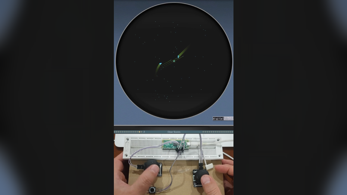 Raspberry Pi Pico Spacewar controller brings vintage space combat to ...
